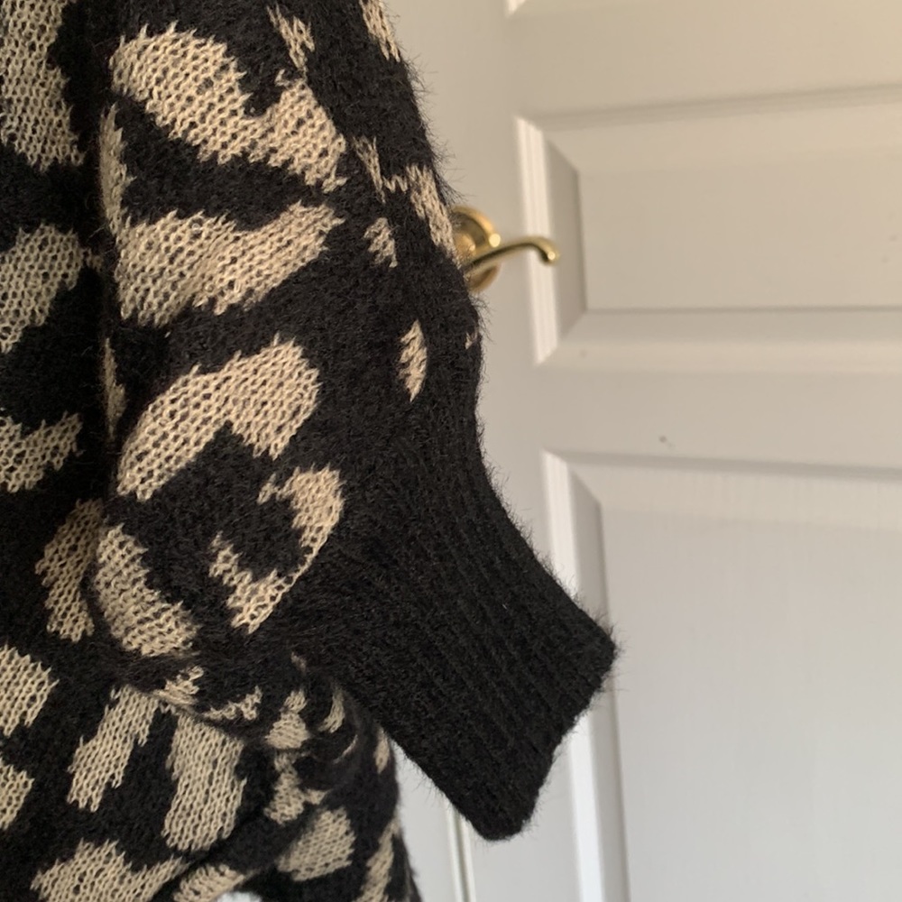 Anthropologie Akemi Kin Black Louise Cardigan Sweater - Gem